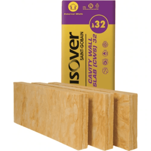 Isover CWS 32 Cavity Wall Slab - 1200 x 455 x 150mm (2.18m2) | CB ...